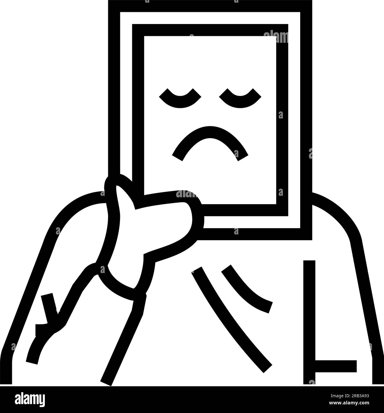 sad person mood line icon vector illustration Stock Vector Image & Art ... sad person mood line icon vector illustration Stock Vector Image & Art ...