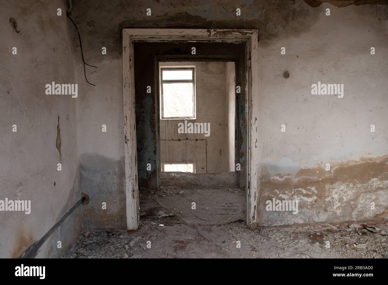 old abandoned unfinished building, abandoned house Stock Photo - Alamy