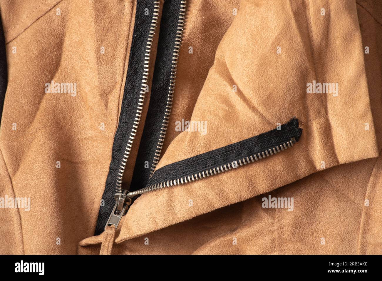Brown zipper hi-res stock photography and images - Alamy