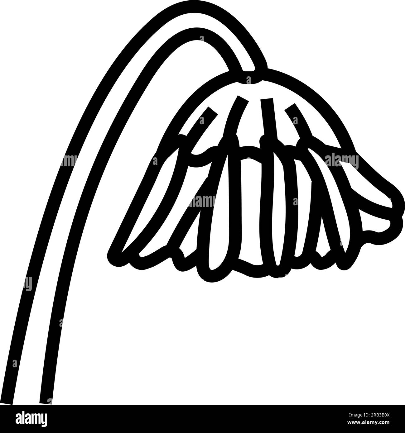 drooping flowers sad mood line icon vector illustration Stock Vector ... drooping flowers sad mood line icon vector illustration Stock Vector ...