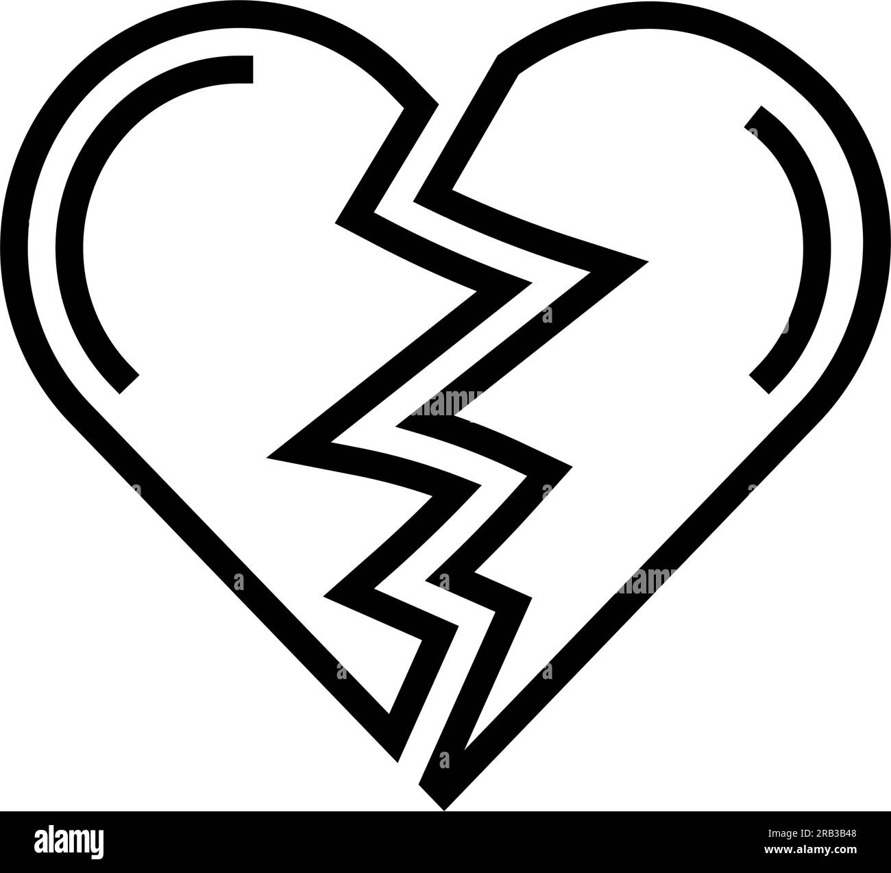 broken heart sad mood line icon vector illustration Stock Vector Image ... broken heart sad mood line icon vector illustration Stock Vector Image ...
