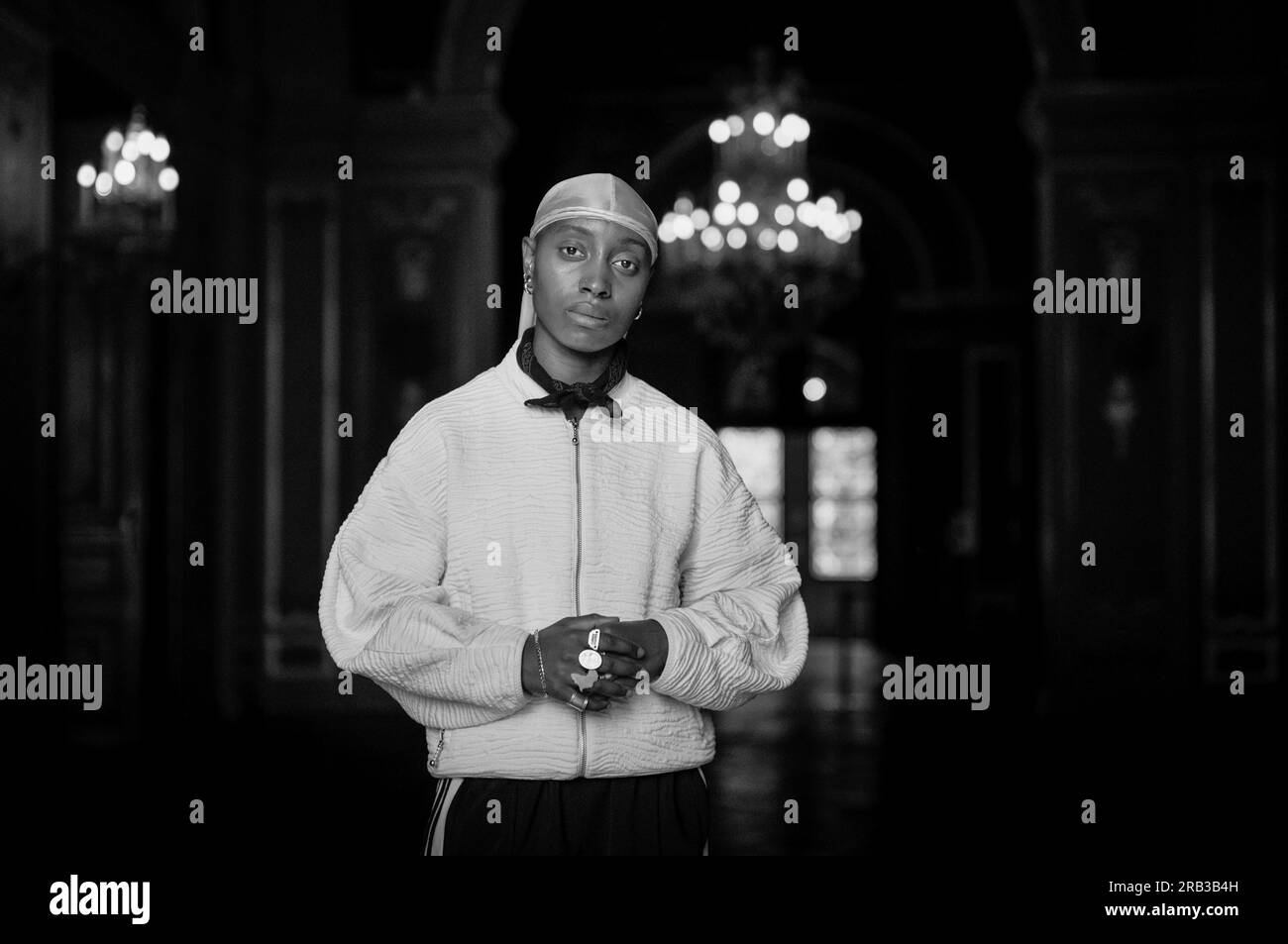 France, Paris, June 30, 2023. French rap singer Eesah Yasuke poses ...