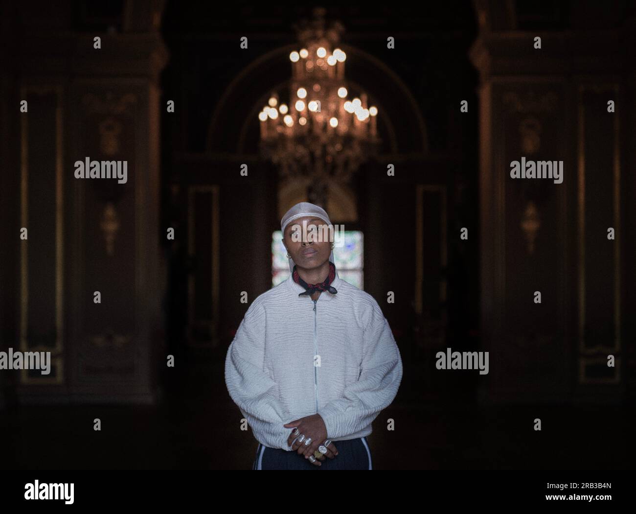 France, Paris, June 30, 2023. French rap singer Eesah Yasuke poses ...