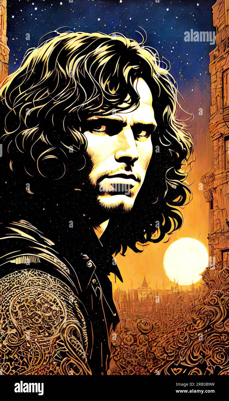 Jim Morrison Illustration Stock Photo - Alamy