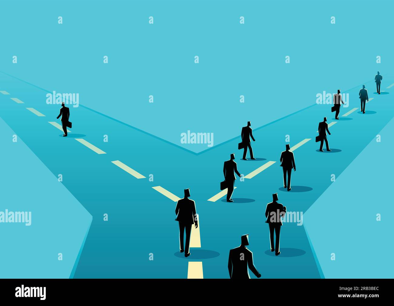 Choose a different path Stock Vector Images - Alamy