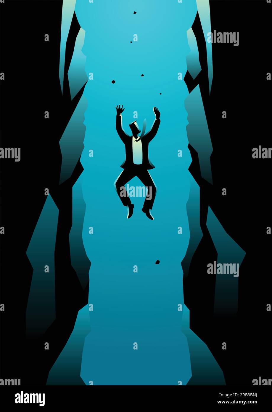 Fear of falling Stock Vector Images - Alamy