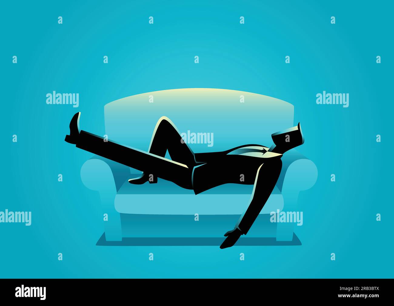 Sleeping sofa man Stock Vector Images - Alamy