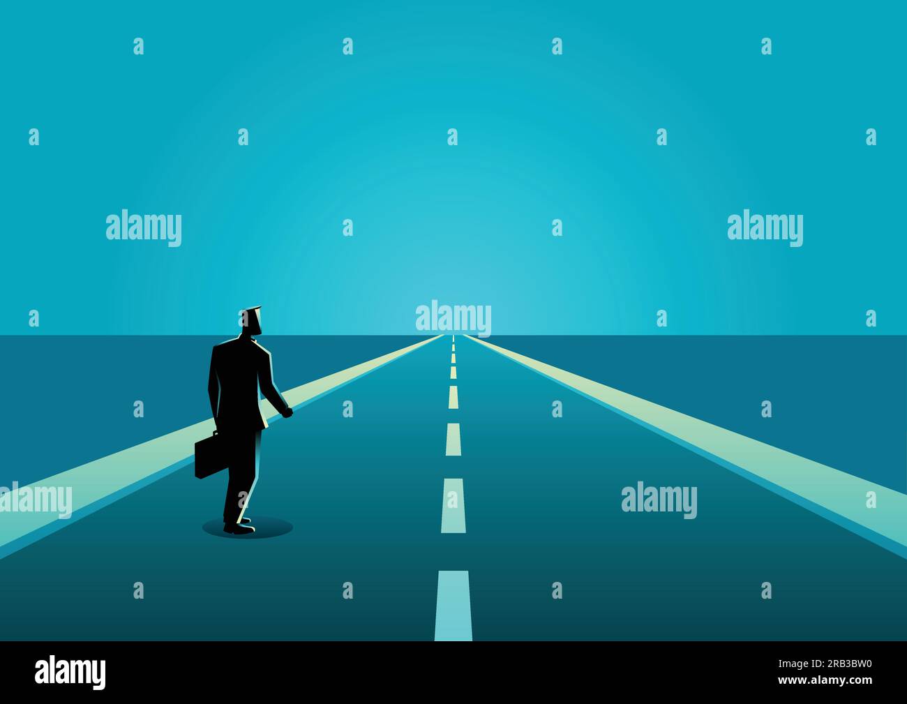 Long distance path Stock Vector Images - Alamy