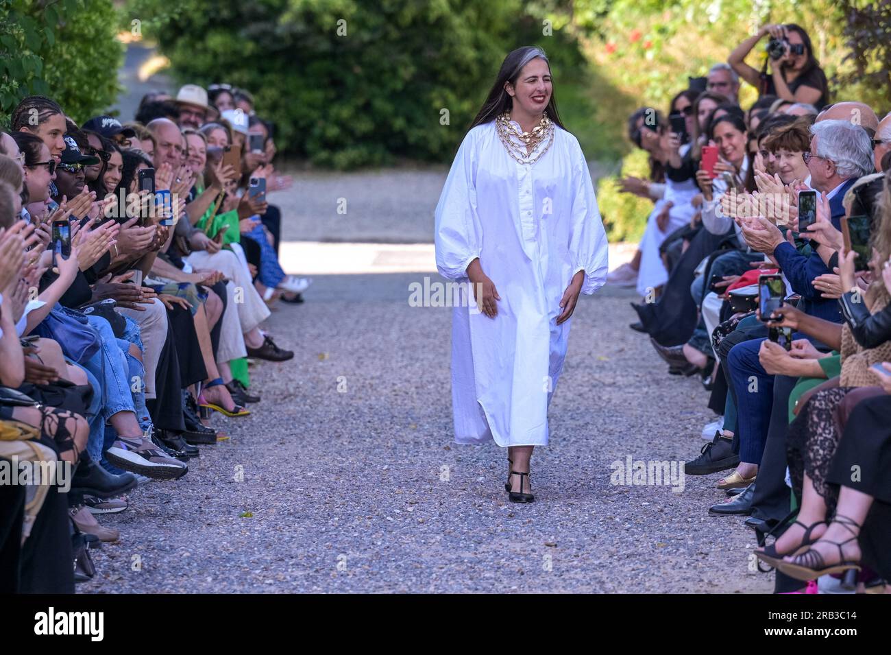 Paris, France. 06th July, 2023. Sara Chraïbi walks the runway during ...