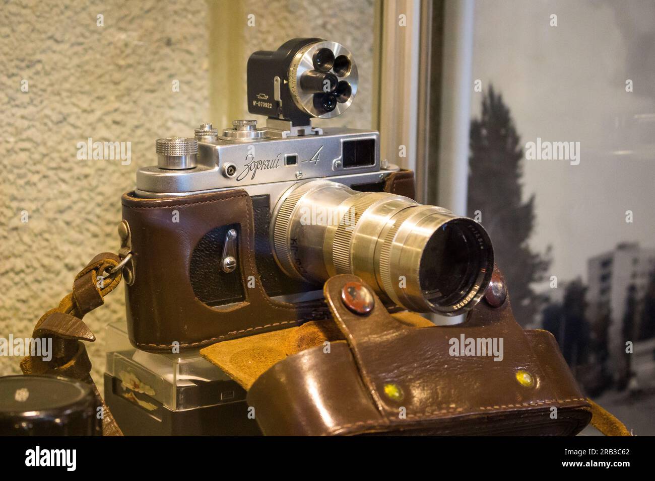 Old Soviet rangefinder small-format camera Zorky-4: Russia - April 2021 ...