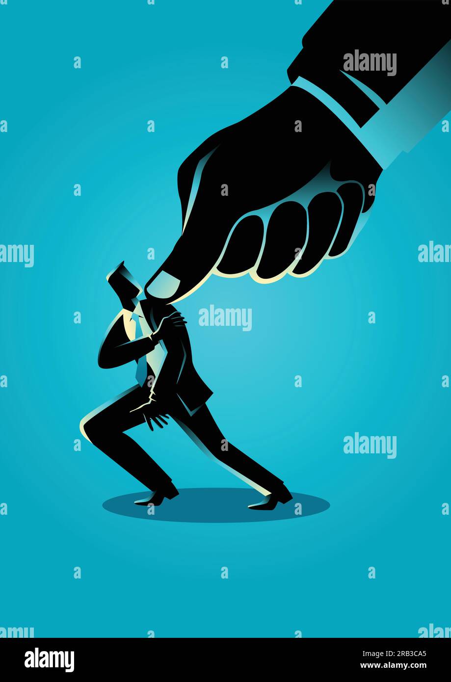 Pressured businessman Stock Vector Images - Alamy