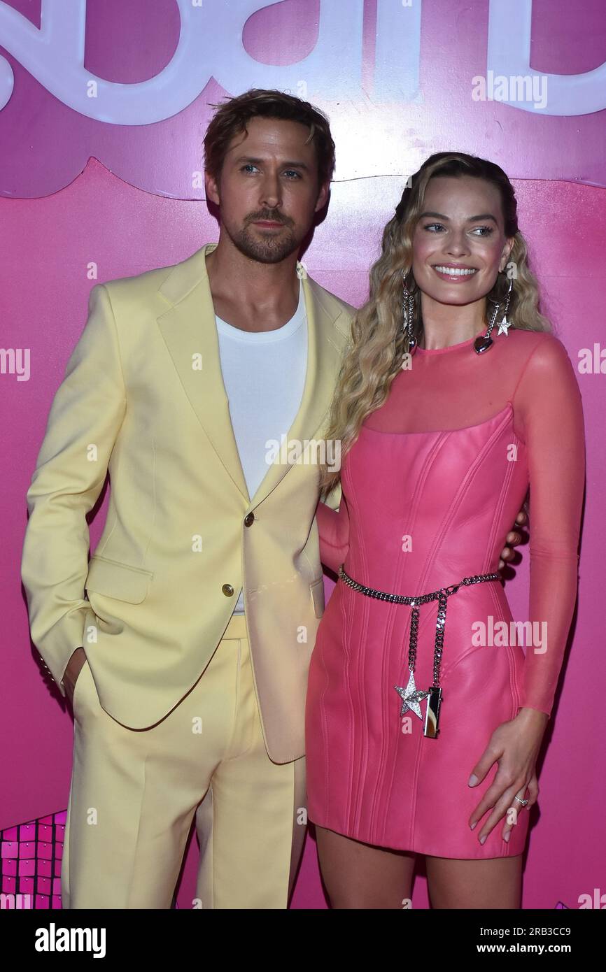 Mexico City, Mexico. 6th July, 2023. Ryan Gosling and Margot Robbie ...