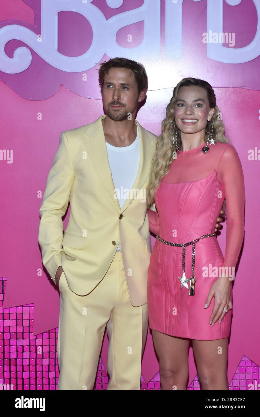 Mexico City, Mexico. 6th July, 2023. Ryan Gosling and Margot Robbie ...