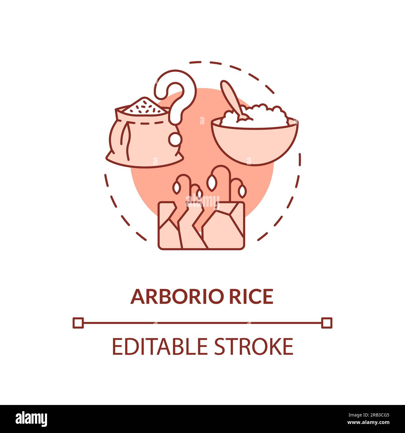 Customizable arborio rice icon heatflation concept Stock Vector Image ... Customizable arborio rice icon heatflation concept Stock Vector Image ...