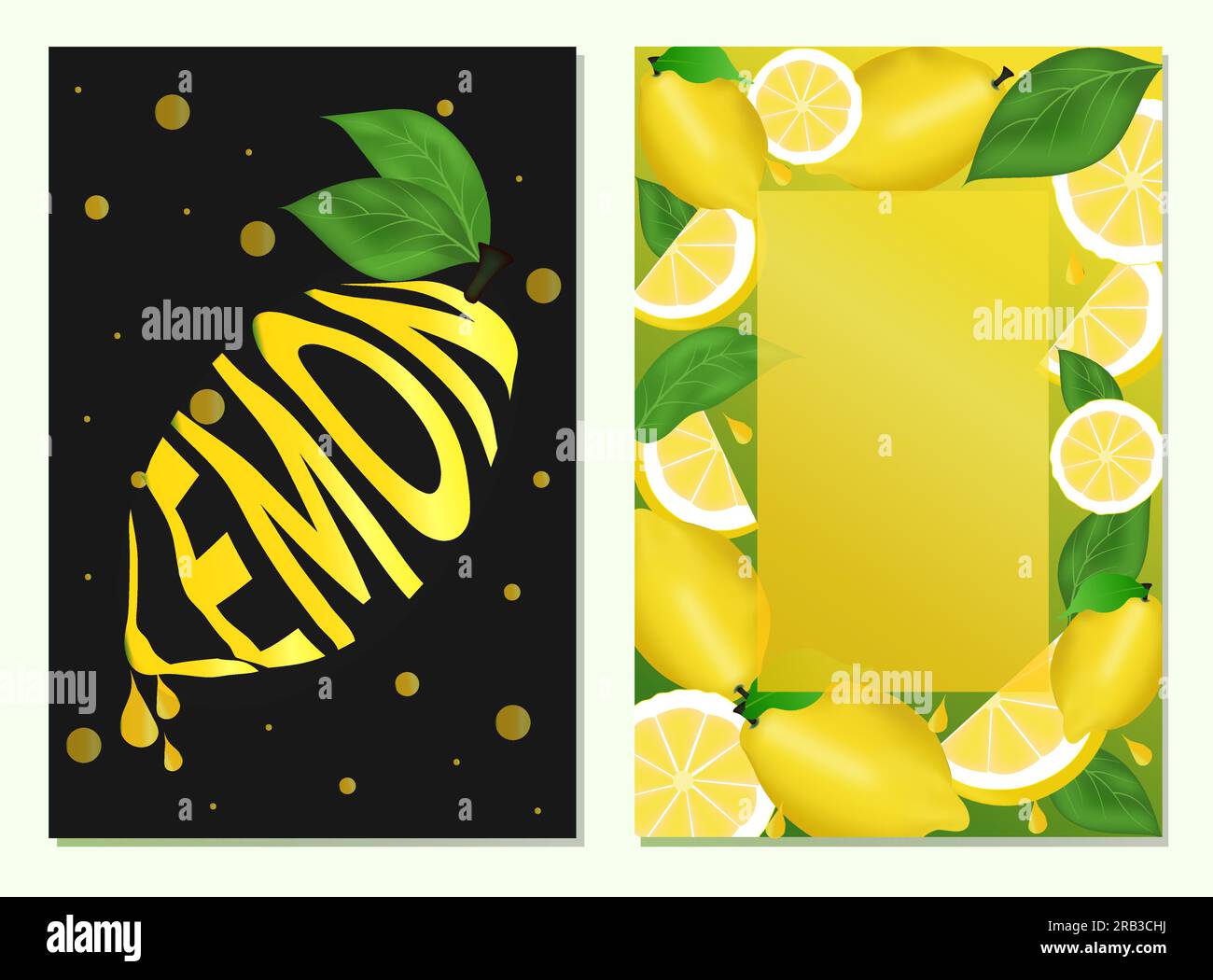 Fresh juicy lemon lettering. Can be used for background, postcard, web ...