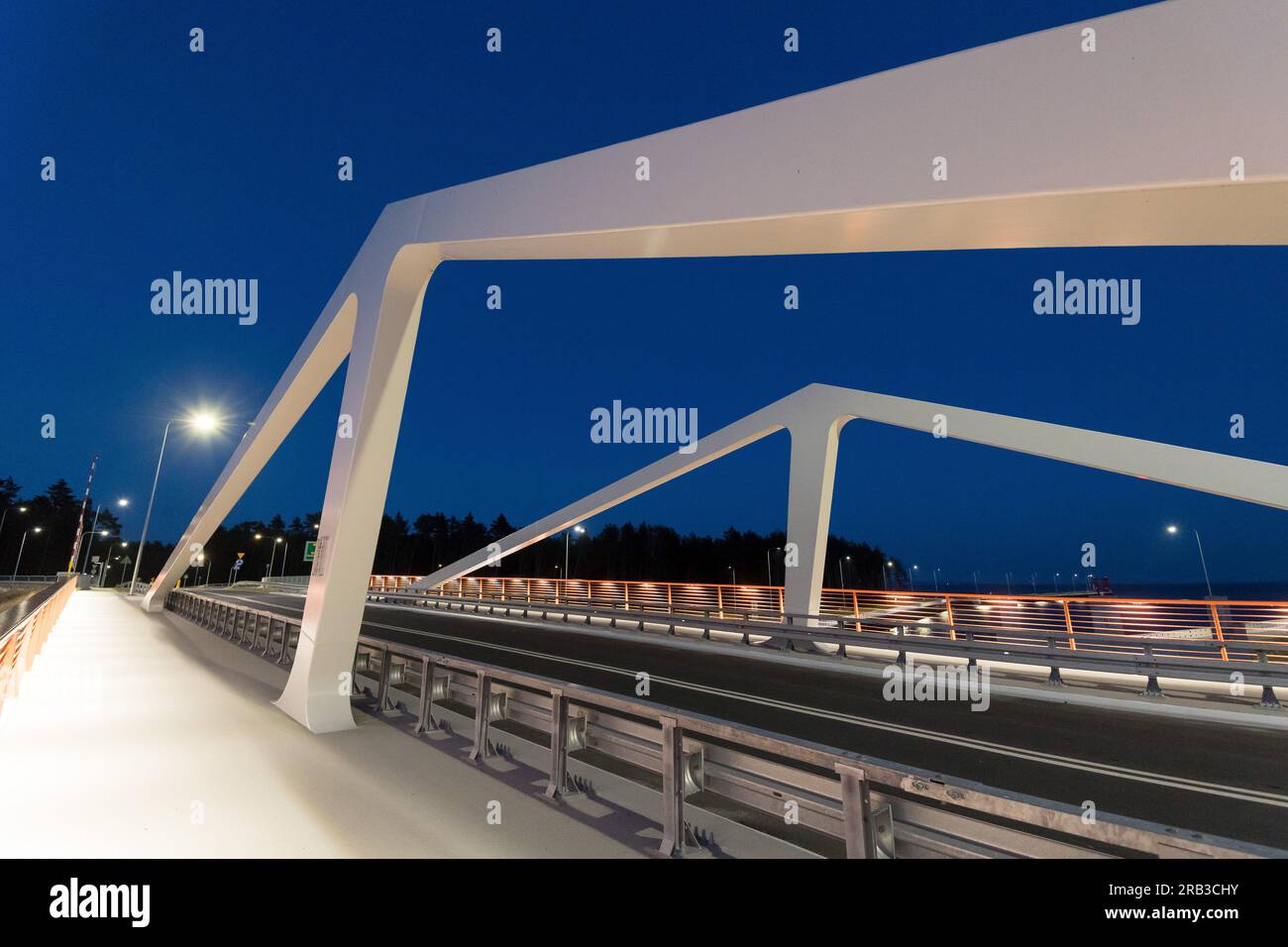 Vistula Spit canal connecting port of Elblag and Vistula Lagoon with ...