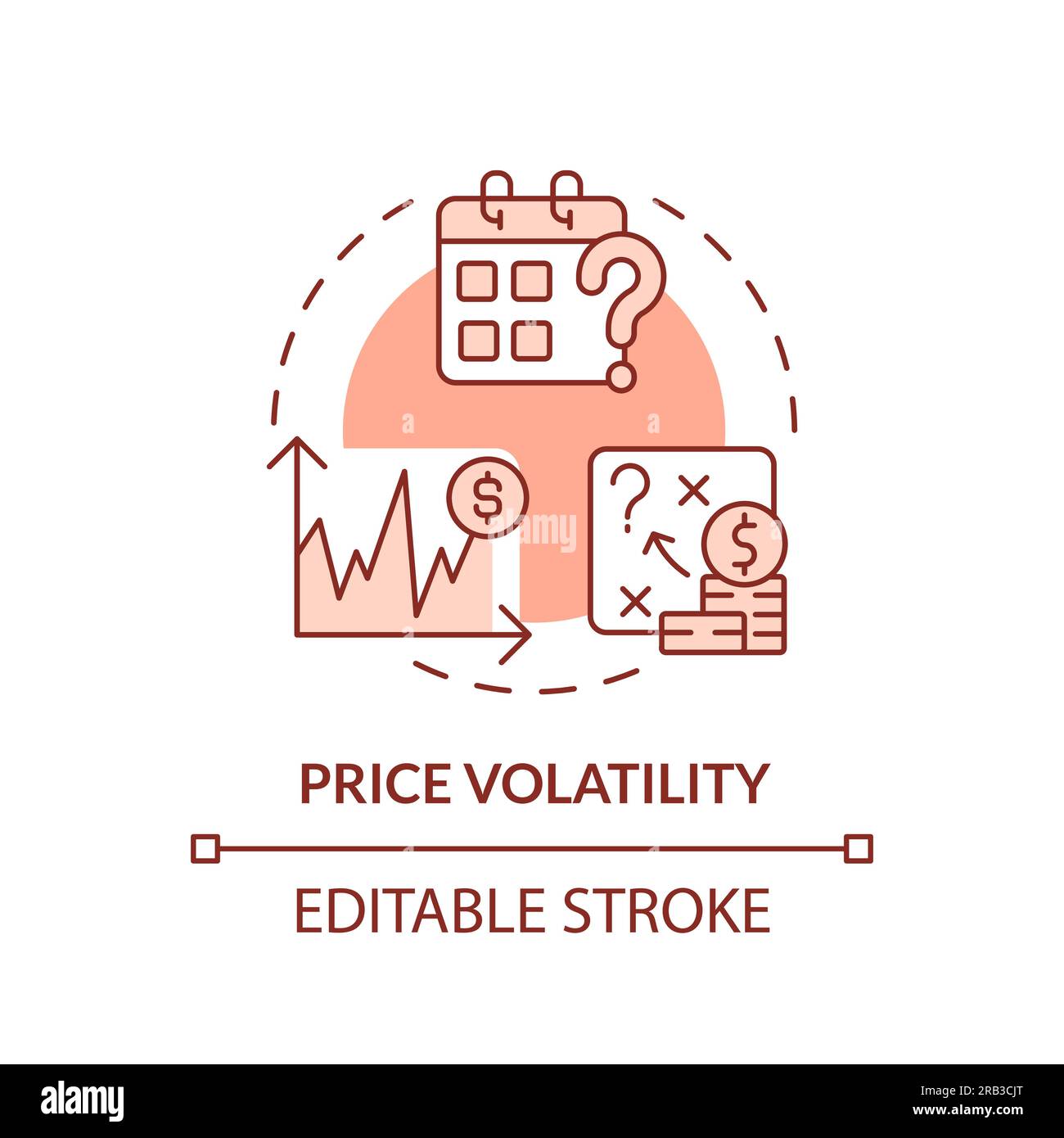 Customizable price volatility icon heatflation concept Stock Vector ... Customizable price volatility icon heatflation concept Stock Vector ...