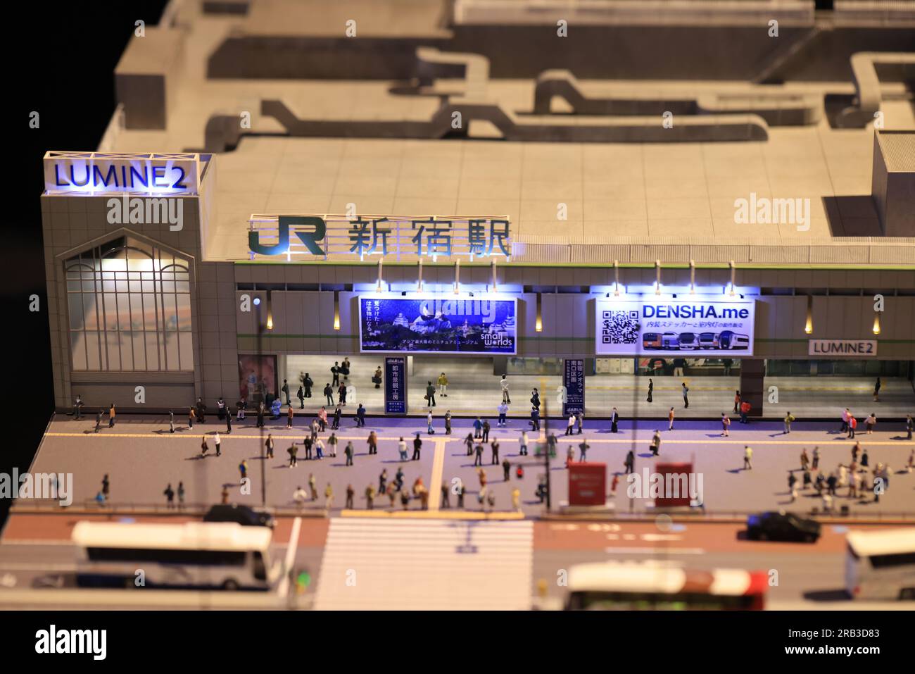 Tokyo -May 3 2023: the small size model of JR shibuya train station in ...