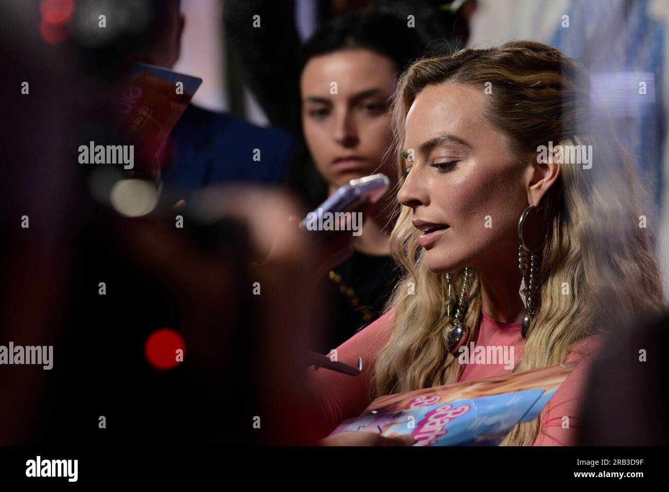 Mexico City, Mexico. 6th July, 2023. Actress Margot Robbie attends the ...