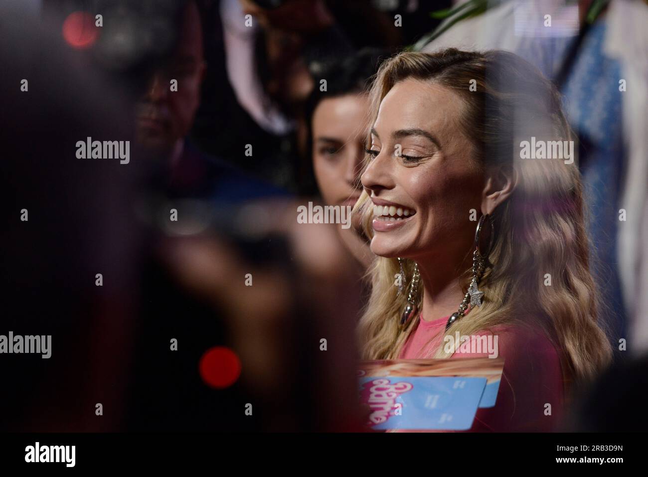 Mexico City, Mexico. 6th July, 2023. Actress Margot Robbie attends the ...