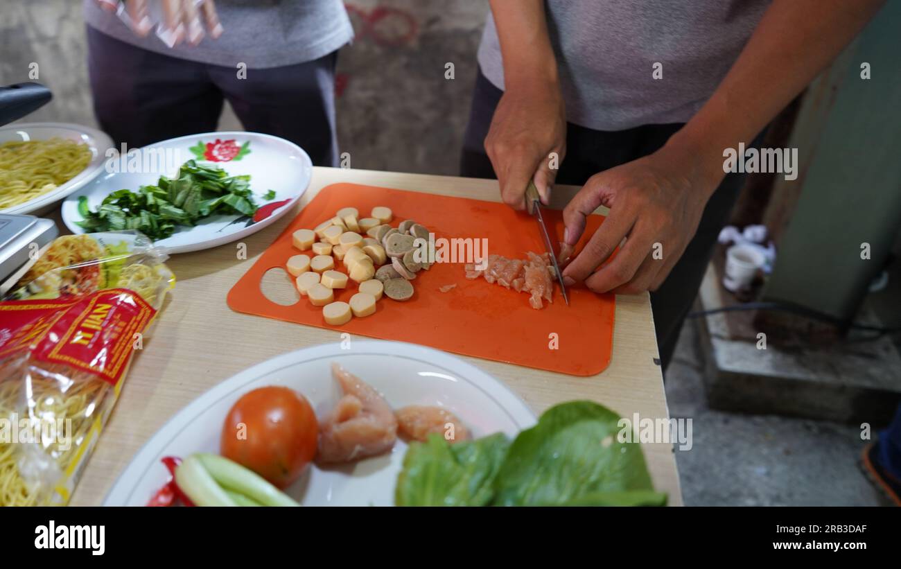 Traditional food cooking competition. fried rice Stock Photo - Alamy
