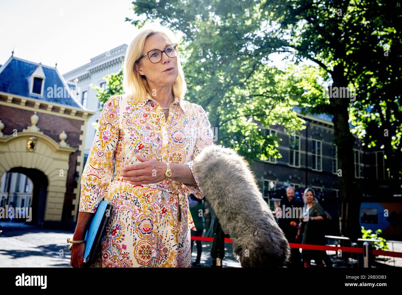 THE HAGUE - Sigrid Kaag Minister of Finance at the Binnenhof prior to ...