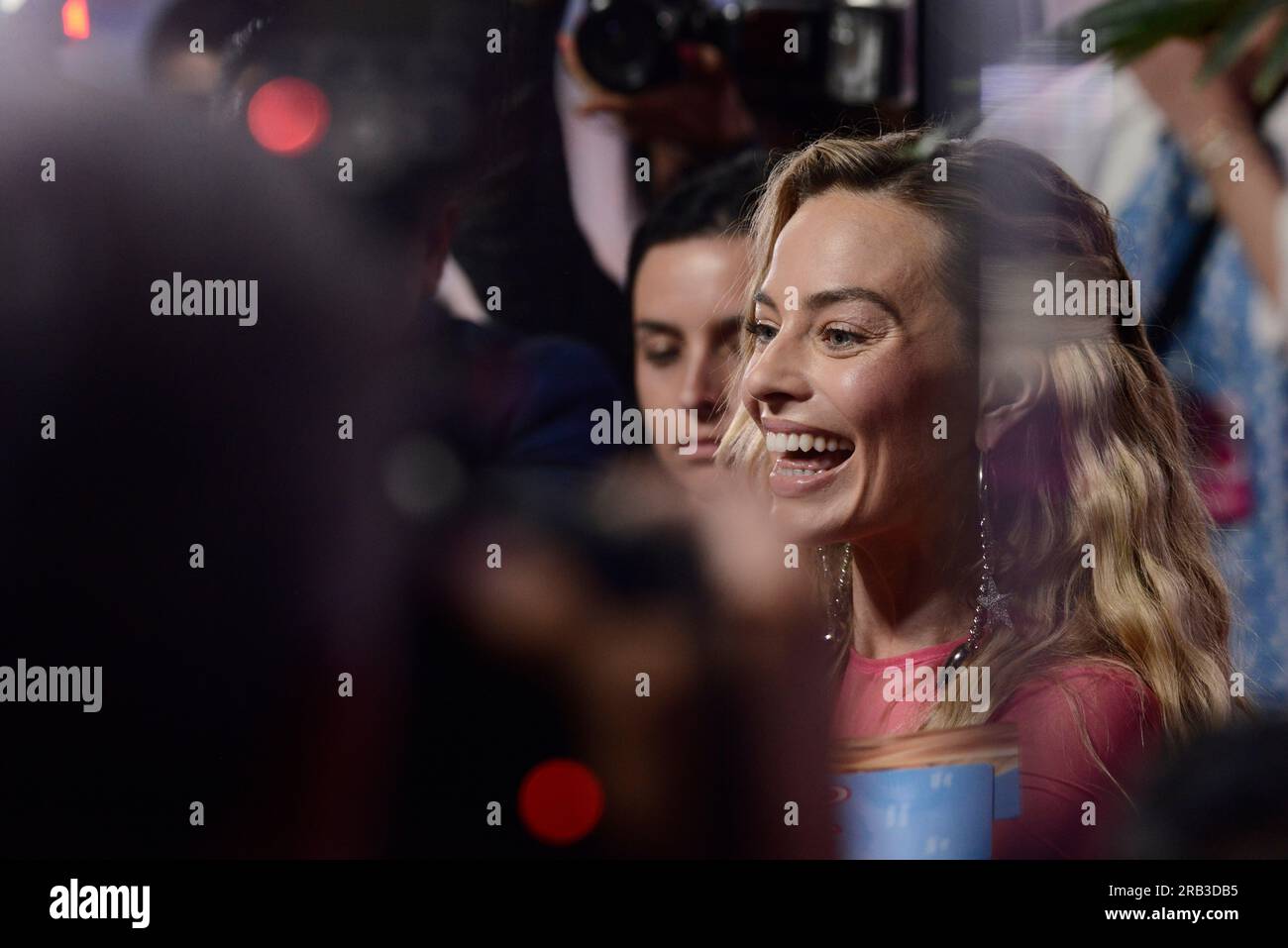 Mexico City, Mexico. 6th July, 2023. Actress Margot Robbie attends the ...