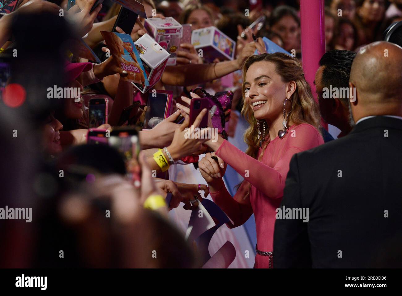 Mexico City, Mexico. 6th July, 2023. Actress Margot Robbie attends the ...
