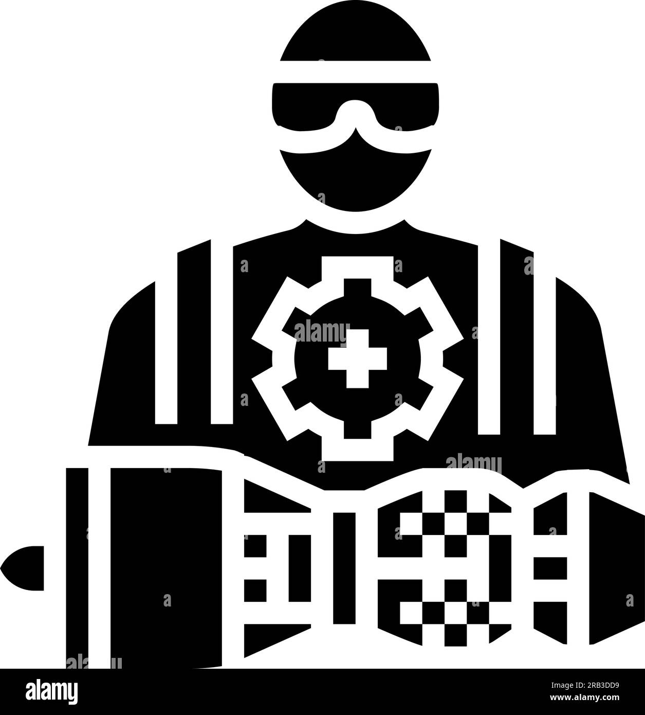 Jet engine mechanical engineer Black and White Stock Photos & Images ...