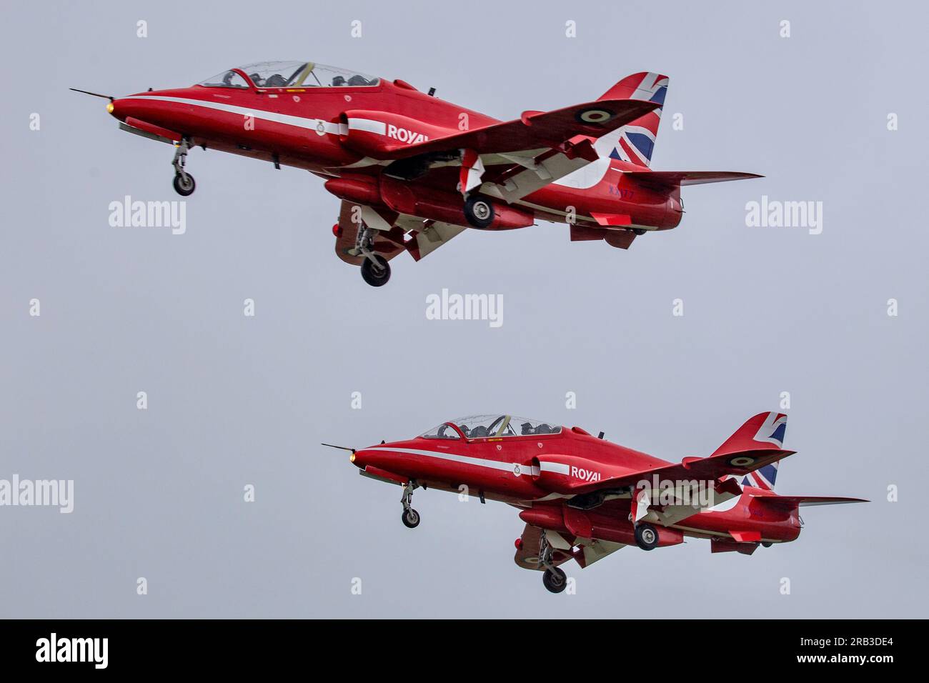 Red Arrows Cardiff Stock Photo - Alamy