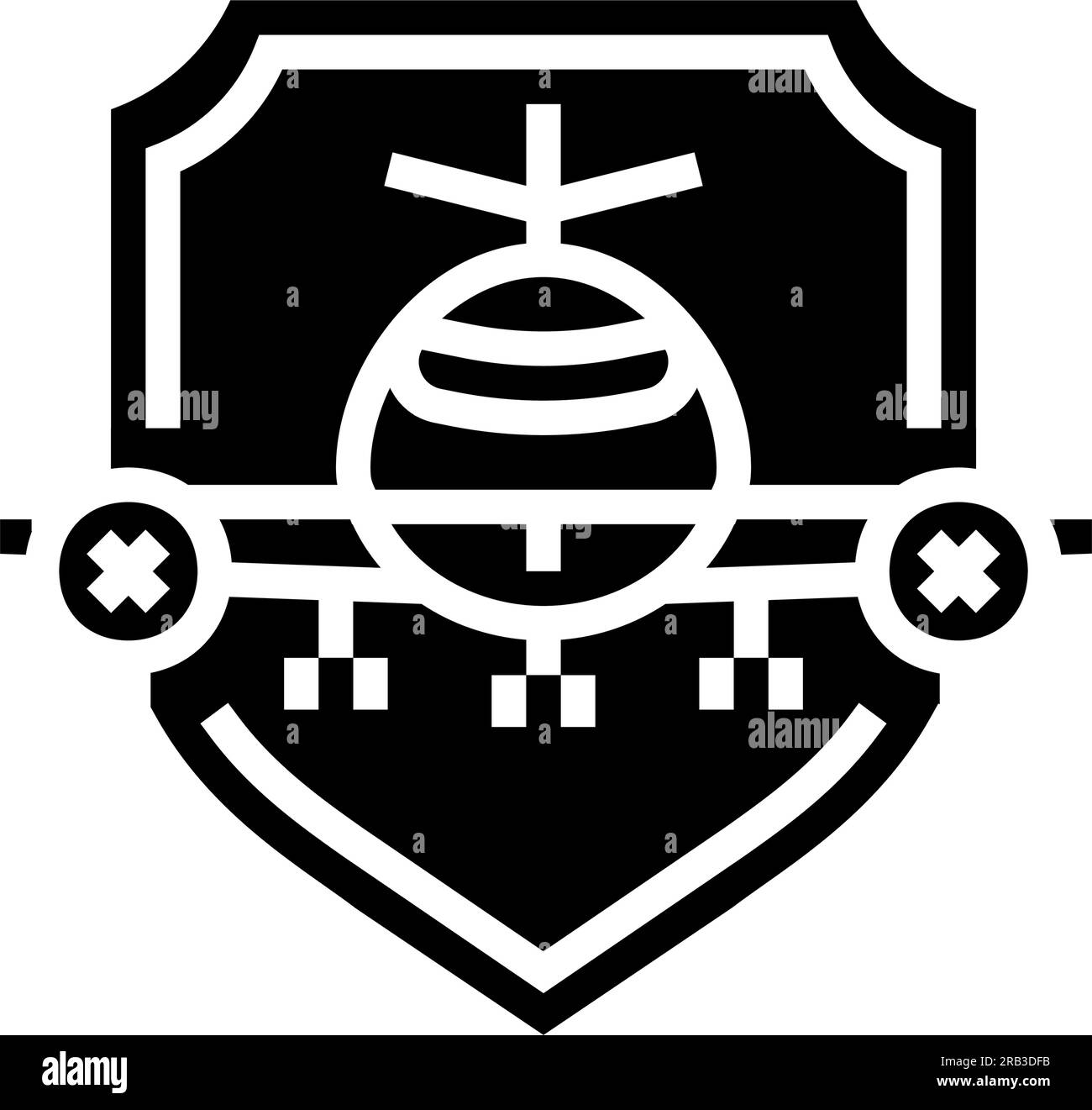 aviation safety aeronautical engineer glyph icon vector illustration ...