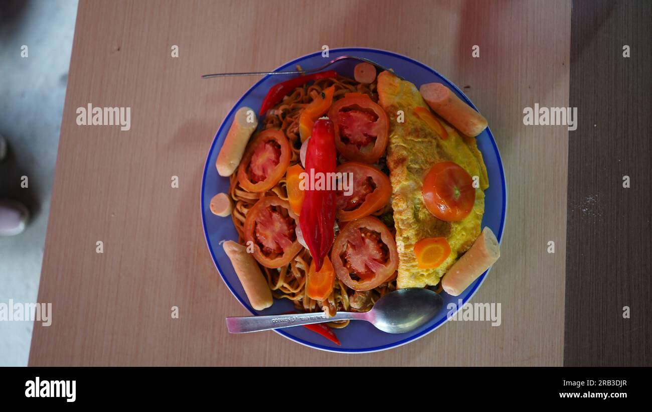 Traditional food cooking competition. fried rice Stock Photo - Alamy