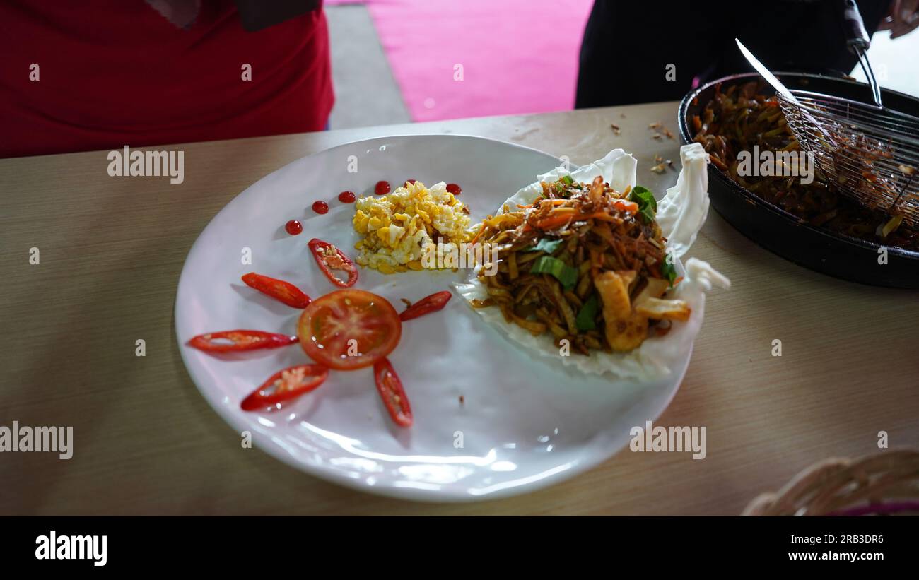 Traditional food cooking competition. fried rice Stock Photo - Alamy
