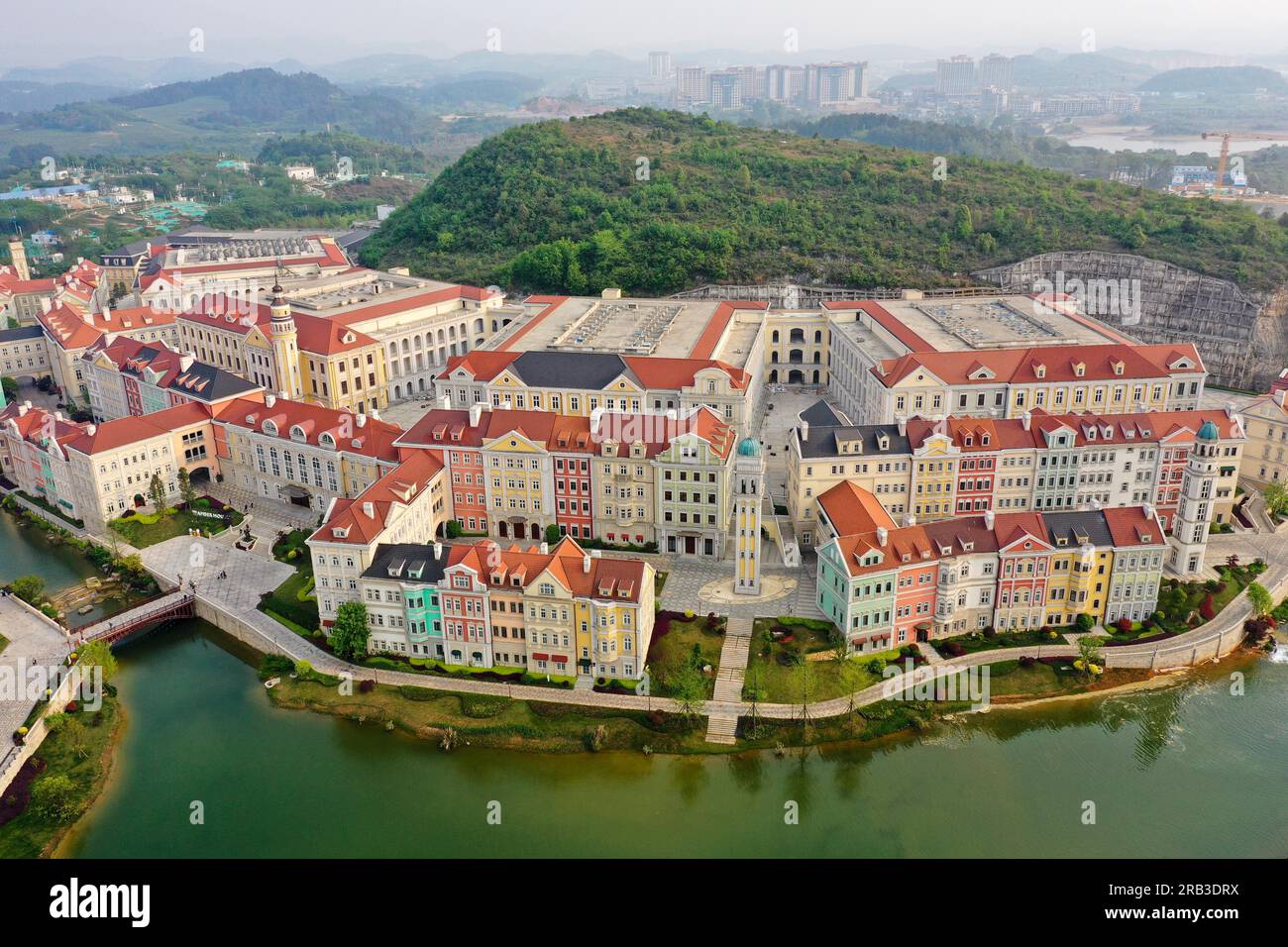 Aerial photo shows the Huawei Cloud Data Center in Guiyang City ...