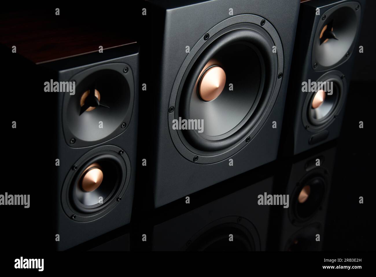 Multimedia acoustic sound speakers. Sound audio system with two ...