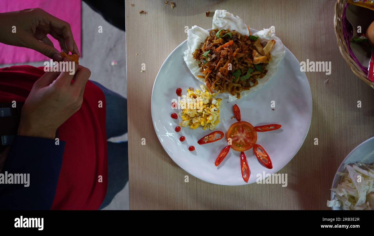 Traditional food cooking competition. fried rice Stock Photo - Alamy