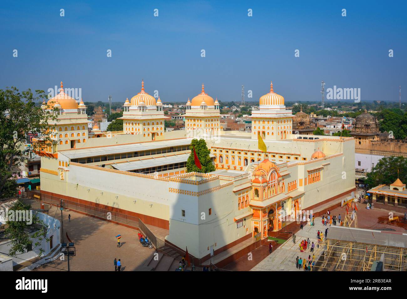 Ram Raja Temple at Orchha in Madhya Pradesh, India Stock Photo - Alamy