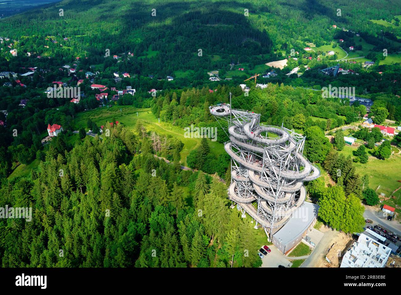 Aerial view sky walk spiral hi-res stock photography and images - Alamy