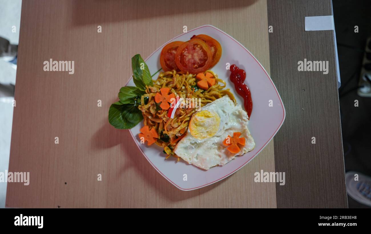 Traditional food cooking competition. fried rice Stock Photo - Alamy