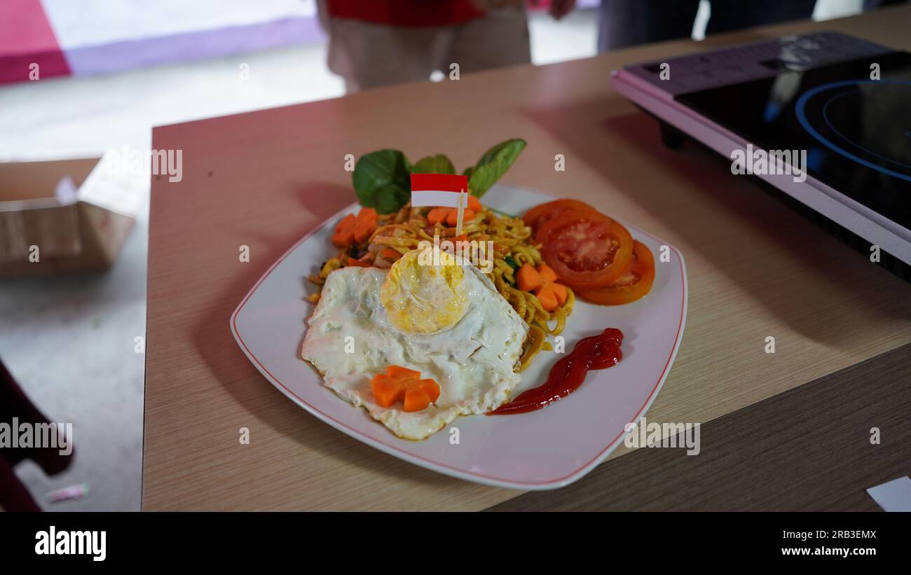 Traditional food cooking competition. fried rice Stock Photo - Alamy