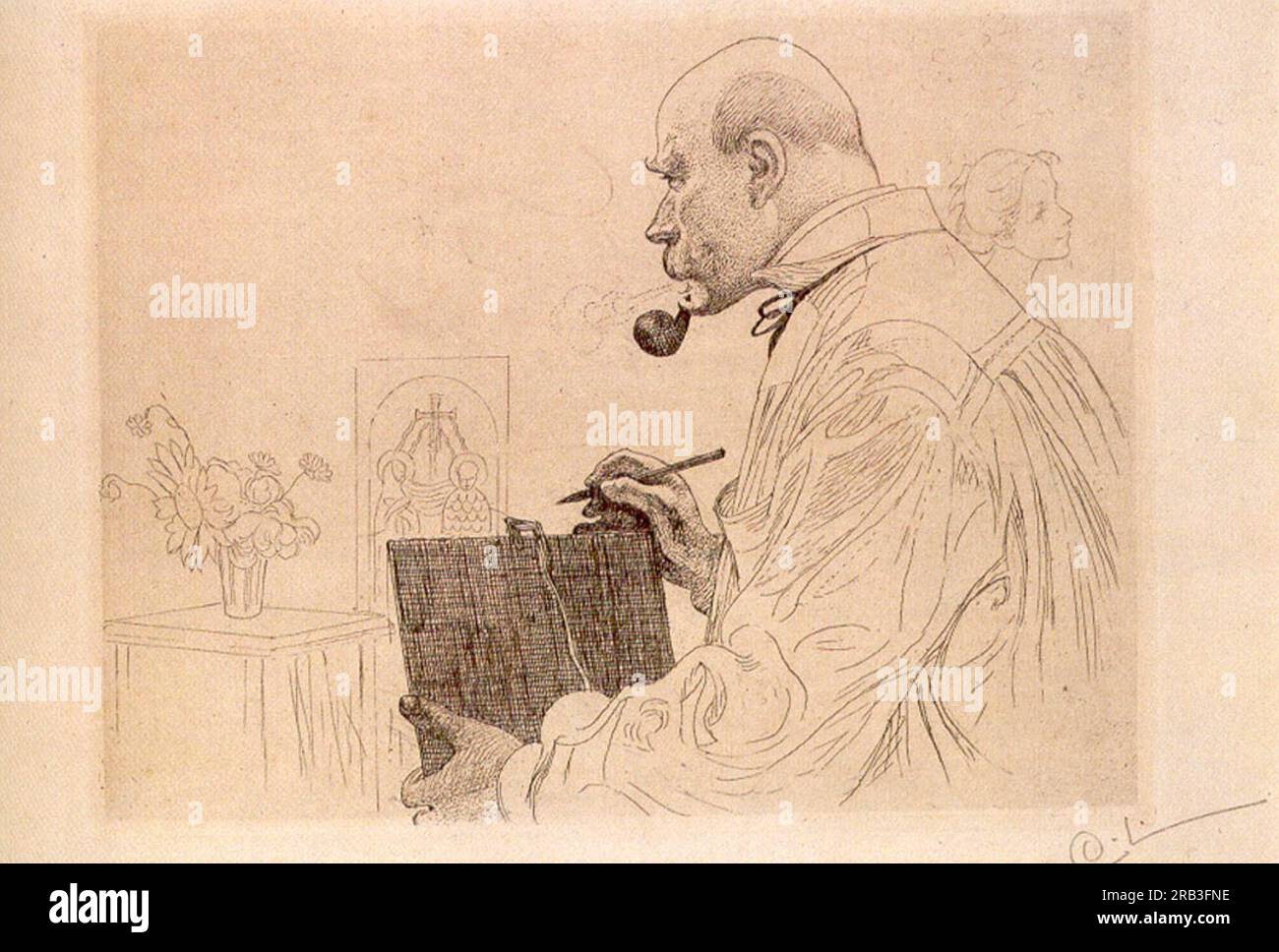 Carl larsson self portrait hi-res stock photography and images - Alamy