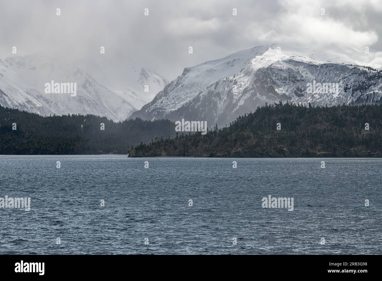 The mountains of Lake Clark National Park and Preserve from the Cook ...