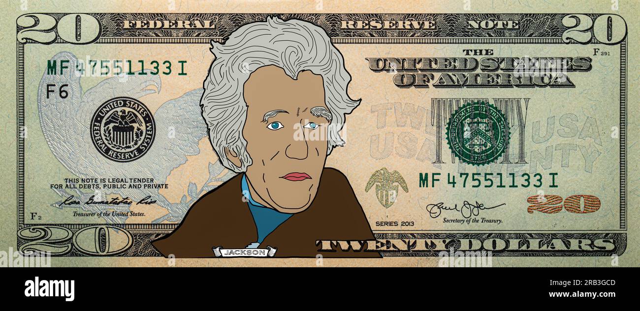 Andrew jackson portrait color hi-res stock photography and images - Alamy