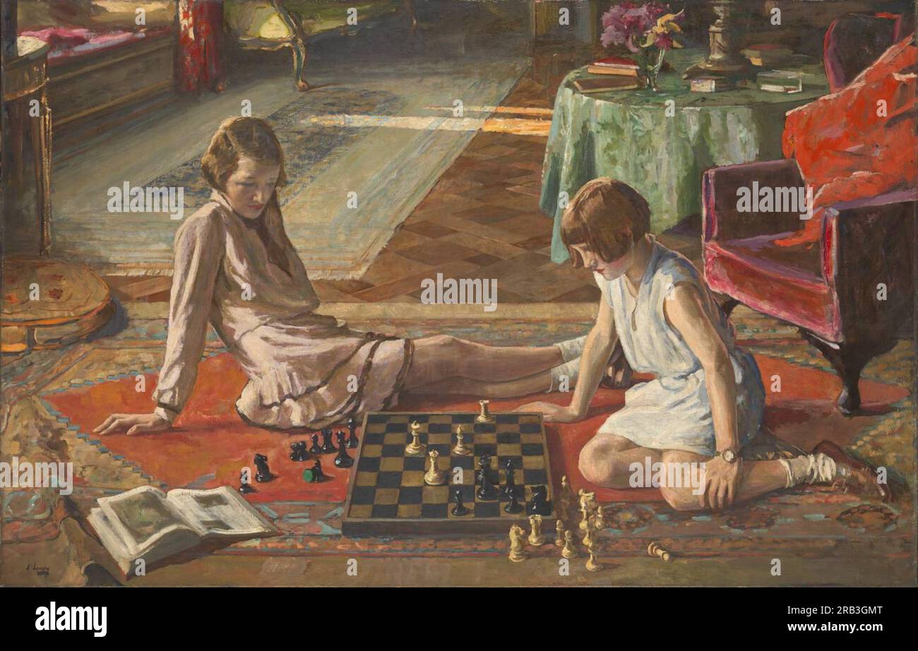 Chess players painting hi-res stock photography and images - Alamy