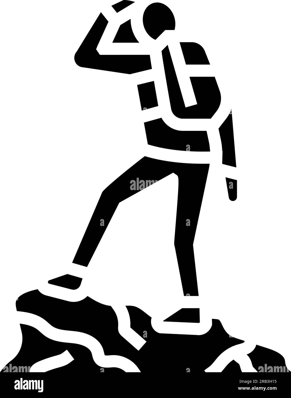 explore mountain adventure glyph icon vector illustration Stock Vector ...