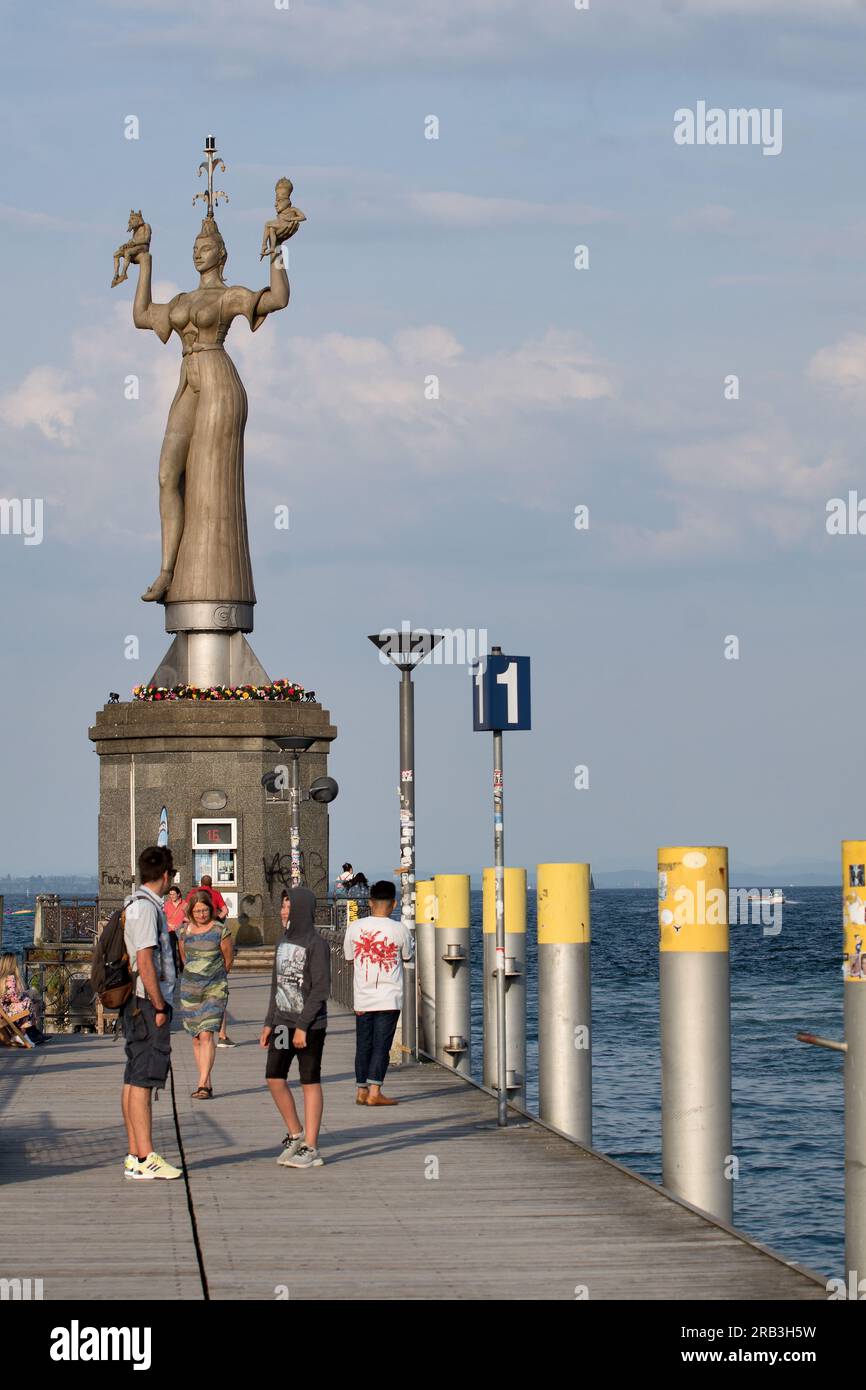 Constance, Germany, Juny 1st 2023: Imperia. It is a statue at the ...