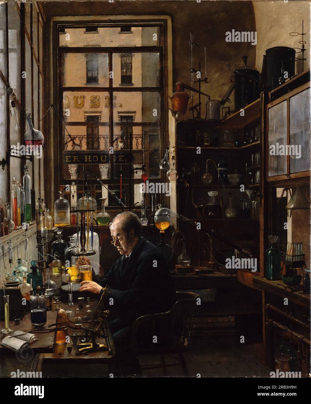 Laboratory 1885 henry alexander hi-res stock photography and images - Alamy