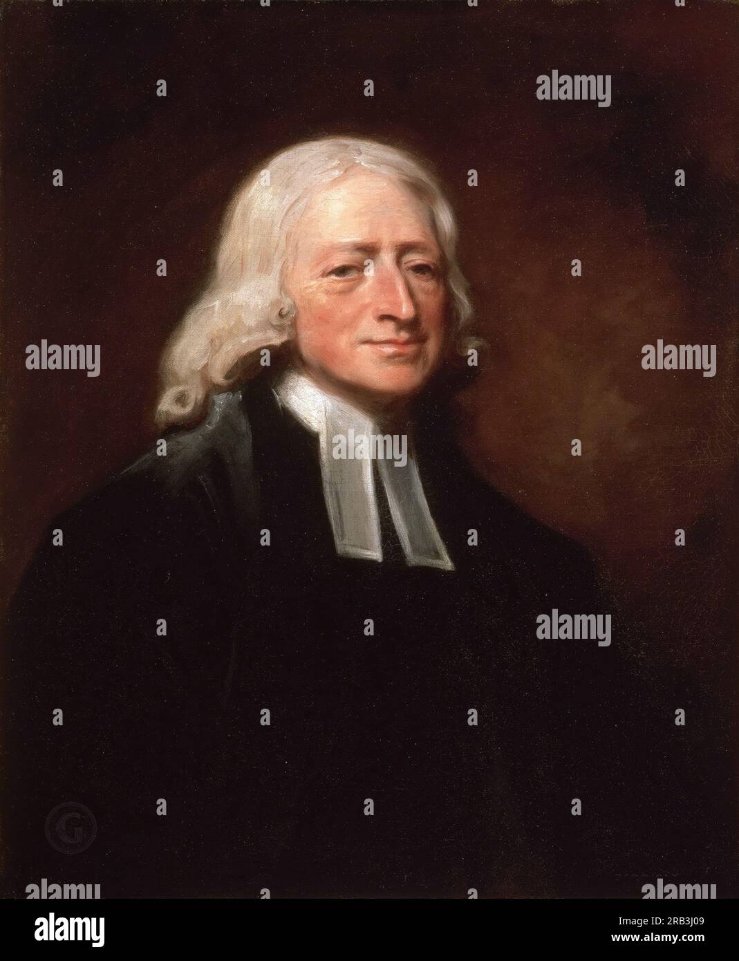 George Romney, English, 1734-1802 -- Portrait of John Wesley Stock ...
