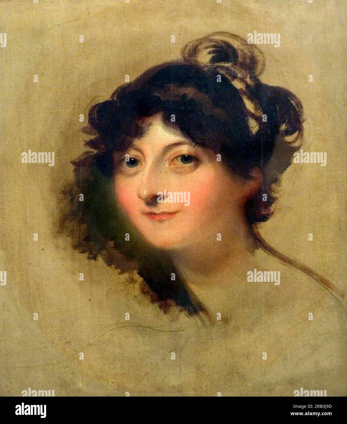 Lady Lea by Thomas Lawrence Stock Photo - Alamy