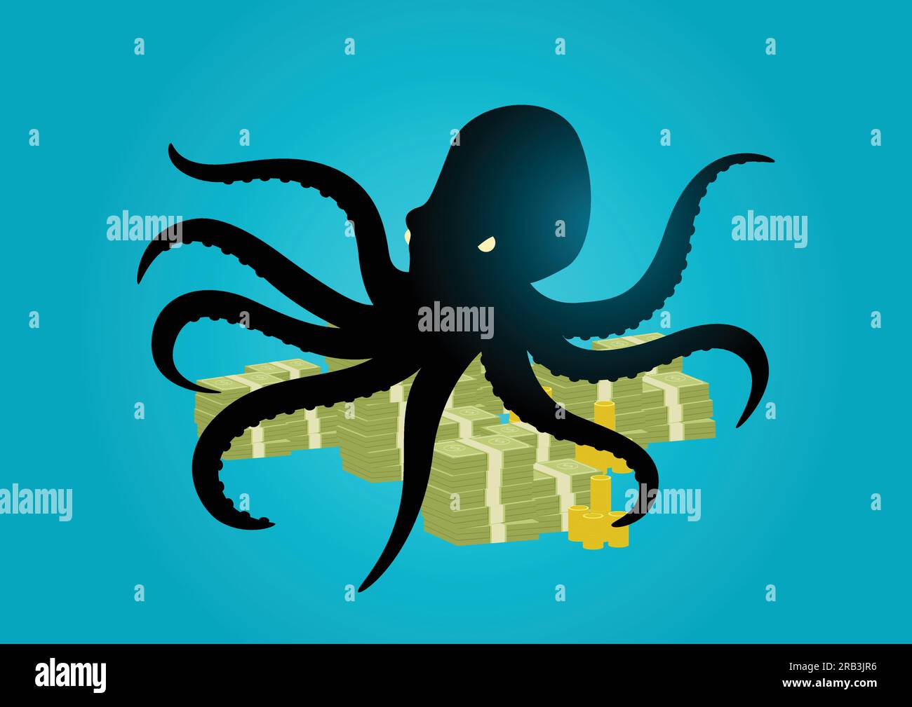 Octopus of monopoly Stock Vector Images - Alamy